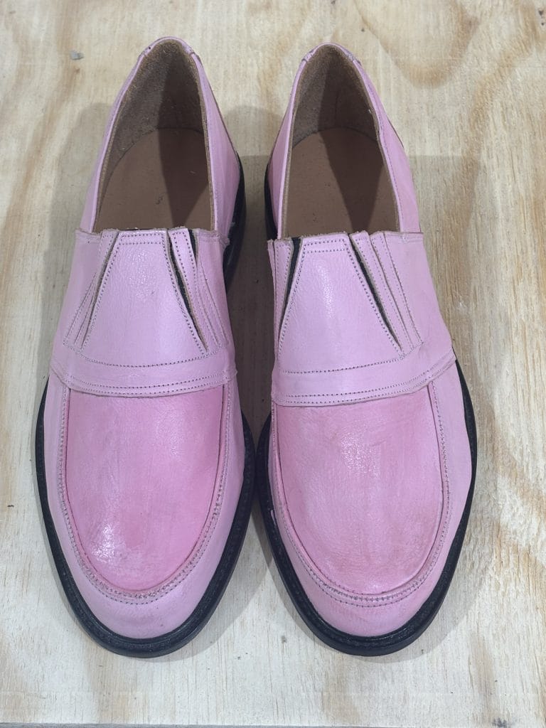 50’s Slip On – All Pink Leather – Colin Johnson Shoes